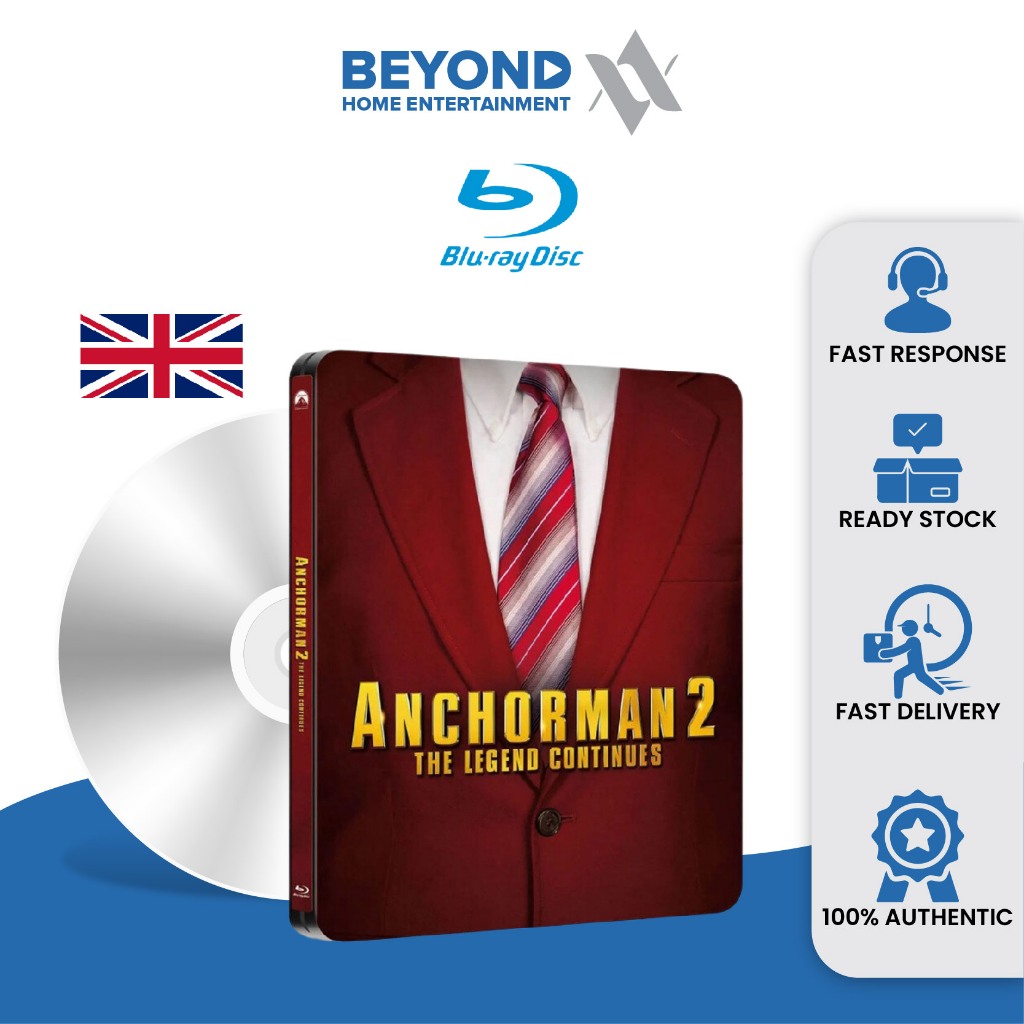 Anchorman 2 Entertainment Store Exclusive Steelbook [Bluray] Blu Ray ...