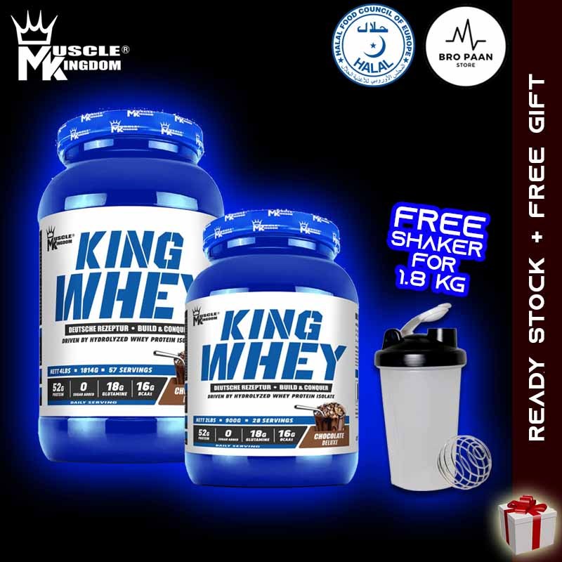 Muscle Kingdom King Whey 4lbs (1.8kg) - Whey Protein, Lean Muscle ...