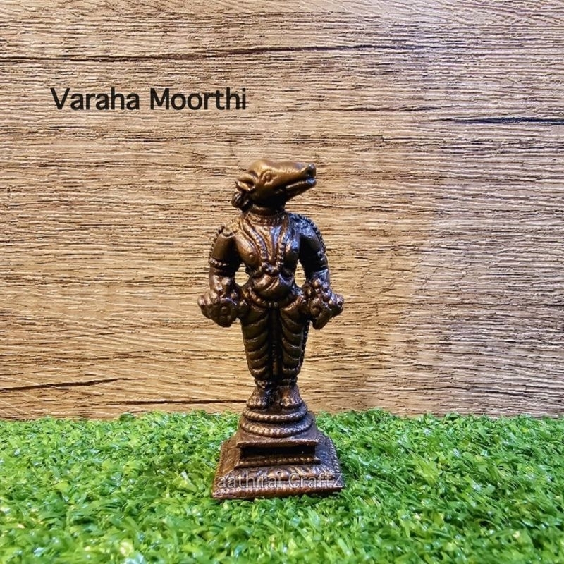 Varaha Moorthy / Varahar Copper Antique Finish Sculpture | Shopee Malaysia