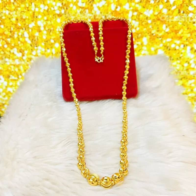 Rantai boba perut ular gold cop 916 emas korea | Shopee Malaysia