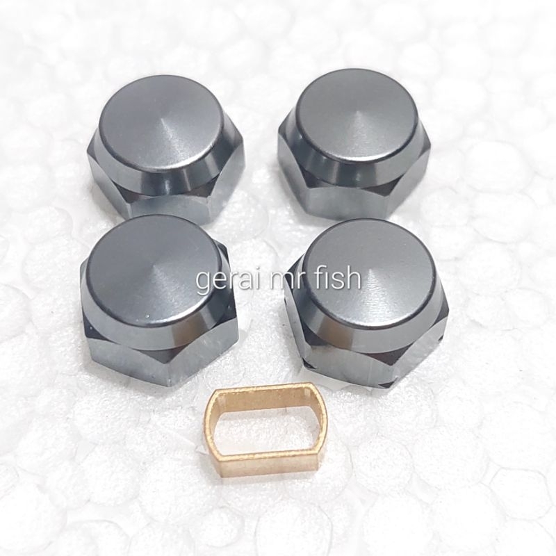 Baitcasting bc reel handle nut 8x5mm to 7x4mm copper adapter daiwa abu ...