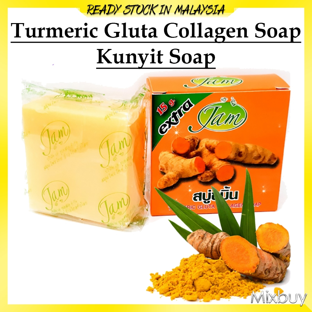TURMERIC GLUTA COLLAGEN SOAP JAM (65 GRAM) | Shopee Malaysia