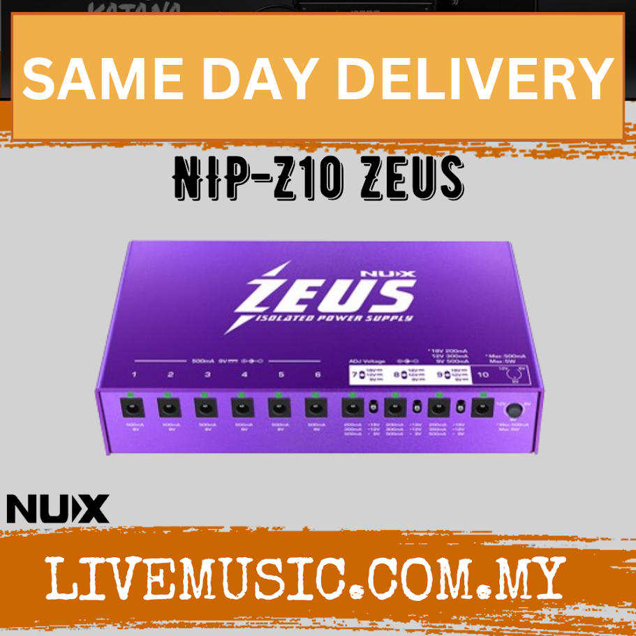 Nux Zeus NIP-Z10 Guitar Pedal Isolated Power Supply ( NIP Z10 / NIPZ10 ...