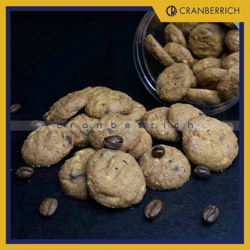 KUEHOUS Mocha Delights | Coffee Cookies With Almond Biskut Raya ...