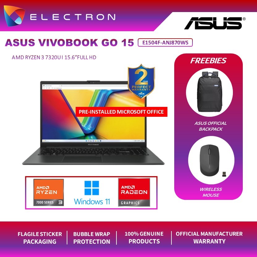 Asus VivoBook Go 15 E1504F-ABQ771WS 15.6'' FHD Cool Silver (R3-7320U ...