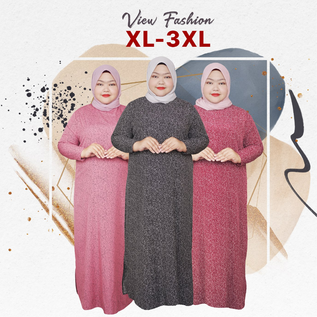[VIEW] XL-3XL PLUS SIZE MUSLIMAH QARIA DRESS DR8117 | Shopee Malaysia