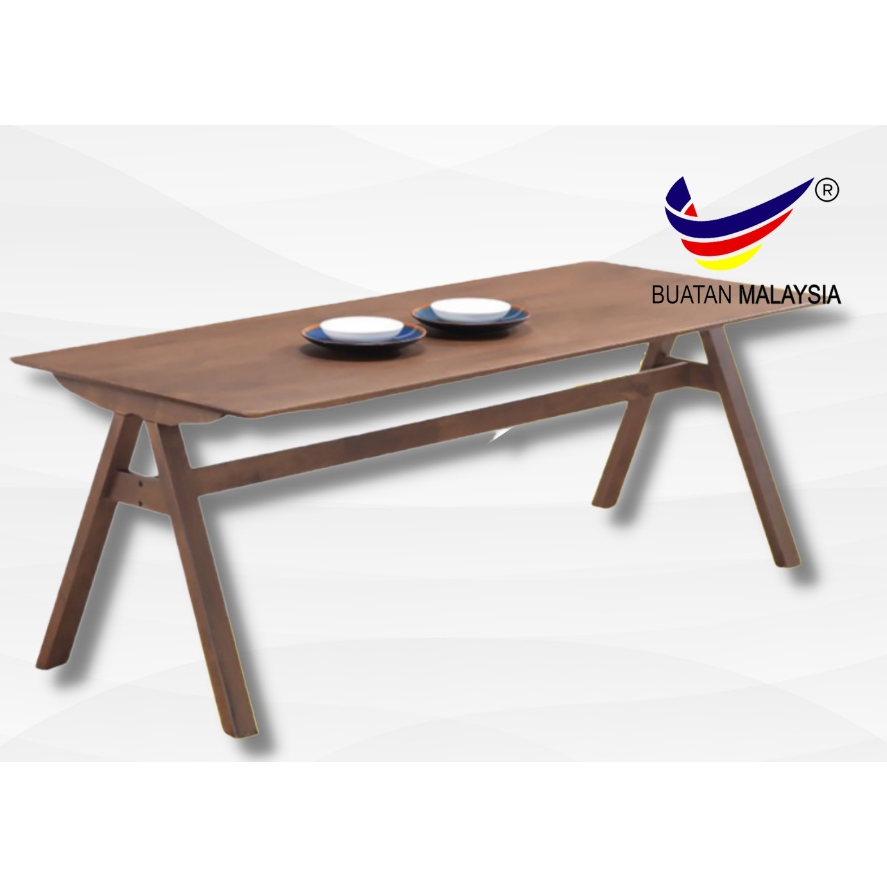 VITA 6 Feet Solid Wood Dining Table 6 Seater Dining Table Set 6 Seater ...