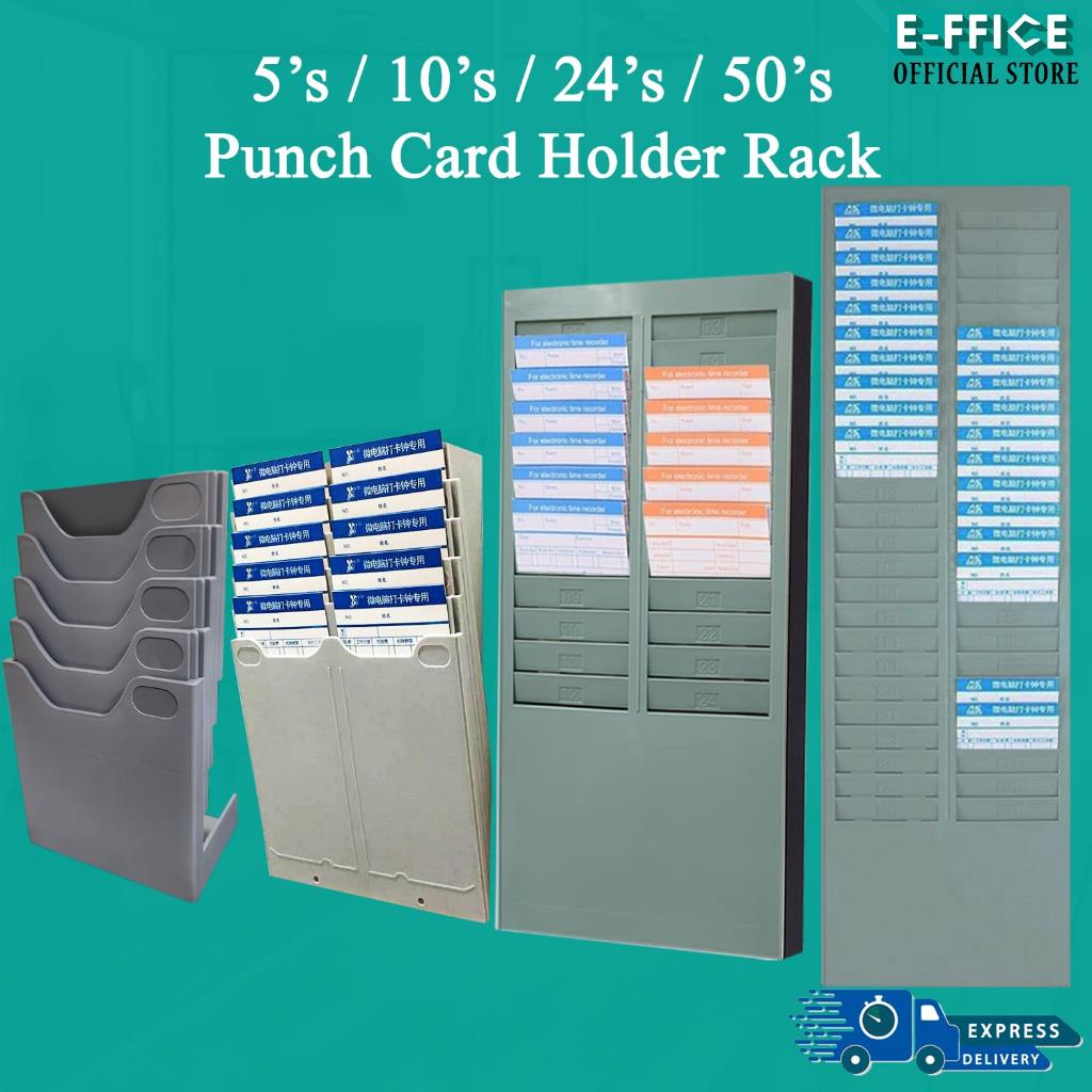 Effice Depot - 5s / 10s / 24s / 50s Slot Time Recorder Punch Card Rack ...