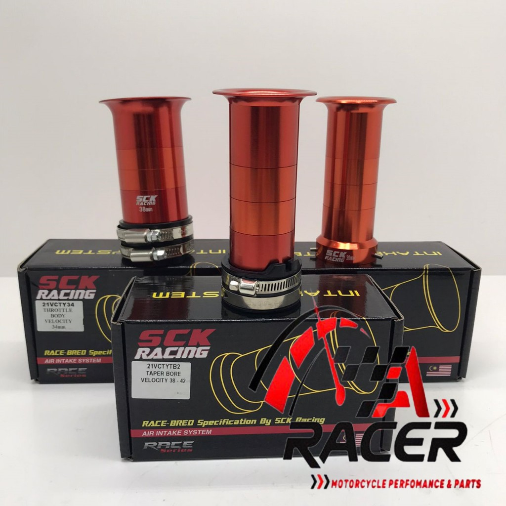 CLEAR STOCK! SCK RACING Trumpet Throttle Body Velocity 30MM/34MM/38 ...