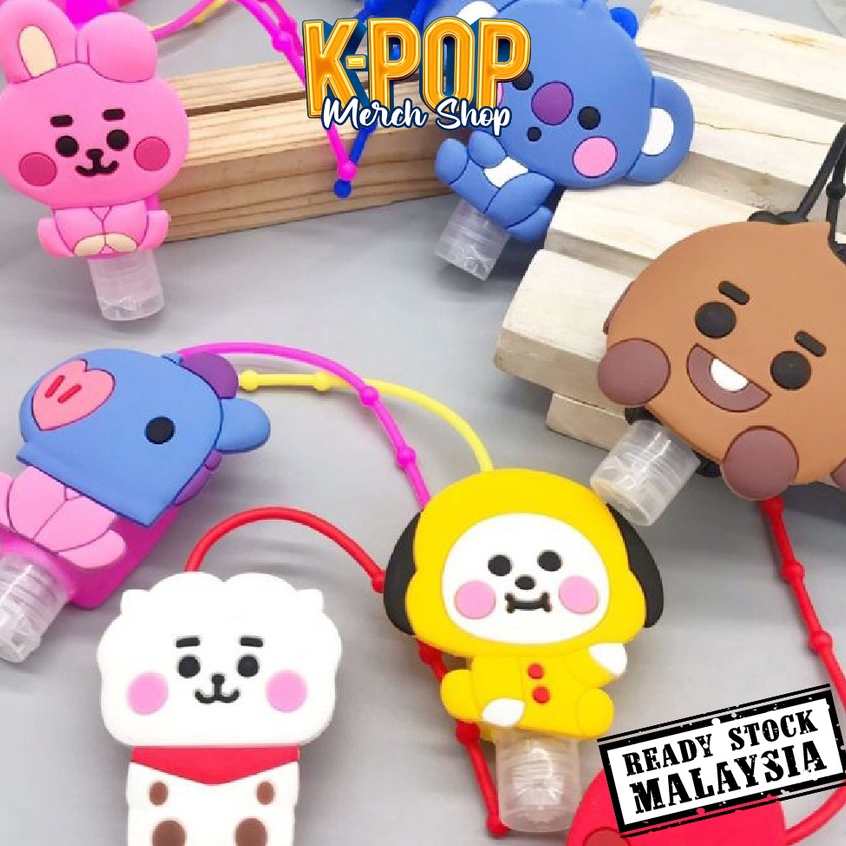 1BTS BT21 Tinytan Bangtan OT7 Kpop Merch Hand Sanitizer Sleeve | Shopee ...