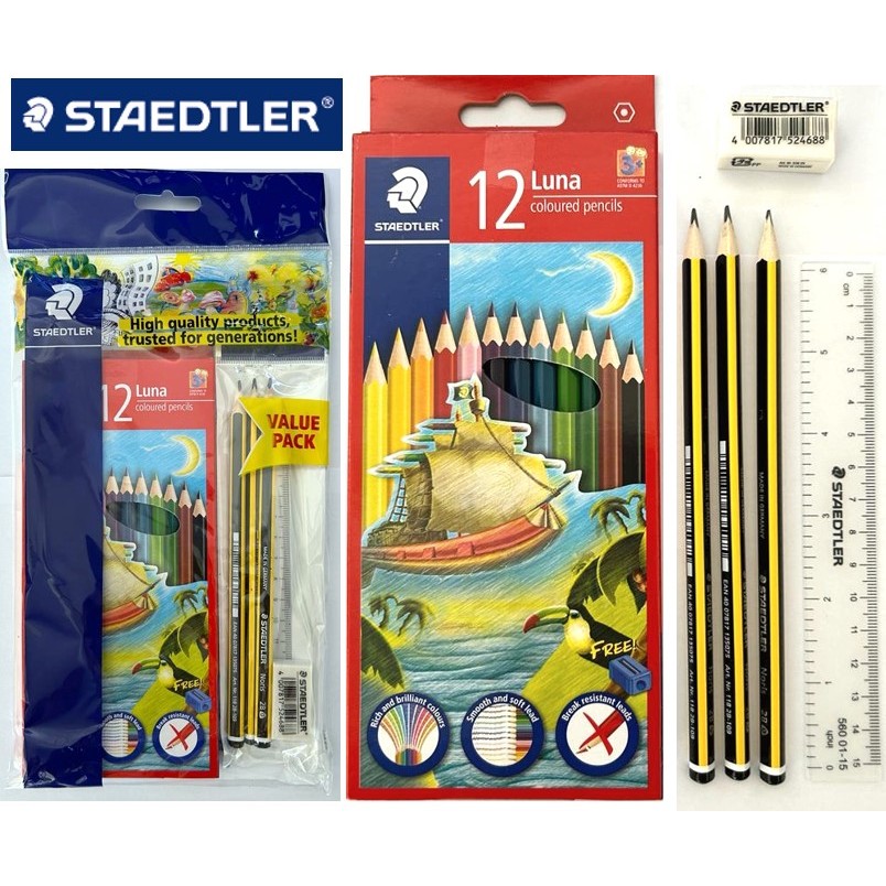 STAEDTLER Basic School Kit Stationery Set Writing Set 61SET39MY (Set ...