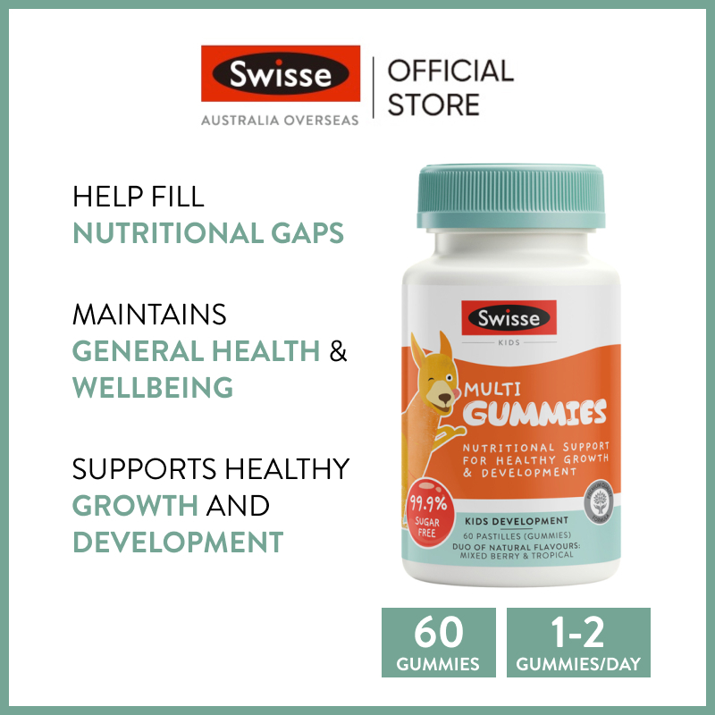 Swisse Kids Multi Gummies 60 Gummies (Pastilles) (EXP:02 2026) | Shopee ...