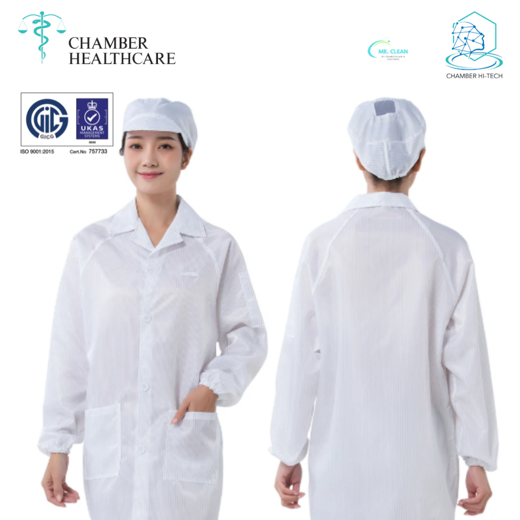 Chamber's ESD Cleanroom Smock [Design: Normal; Collar: Wing Style ...