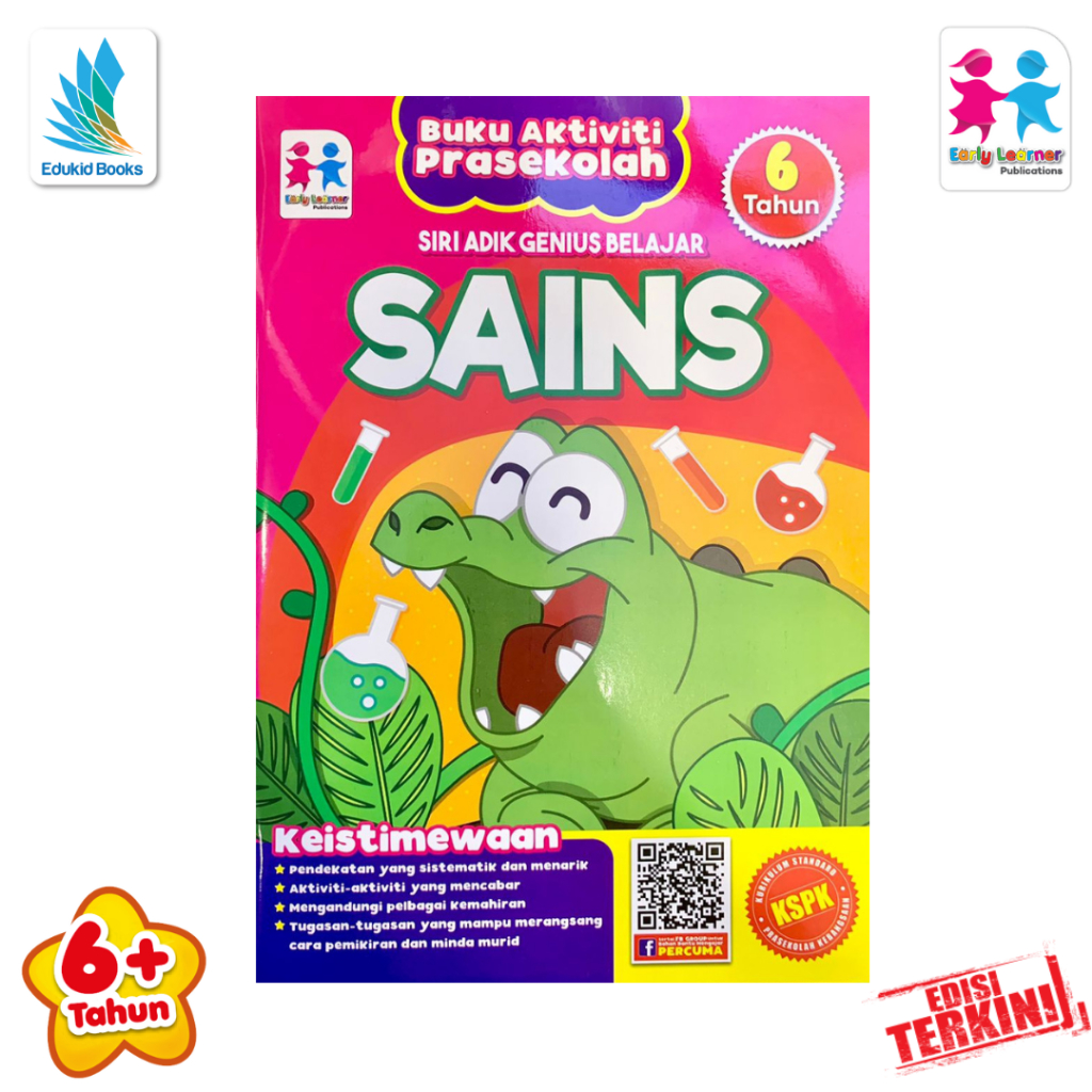 Siri Adik Genius Belajar - Sains 6 Tahun - Buku Aktiviti - Buku Tadika ...