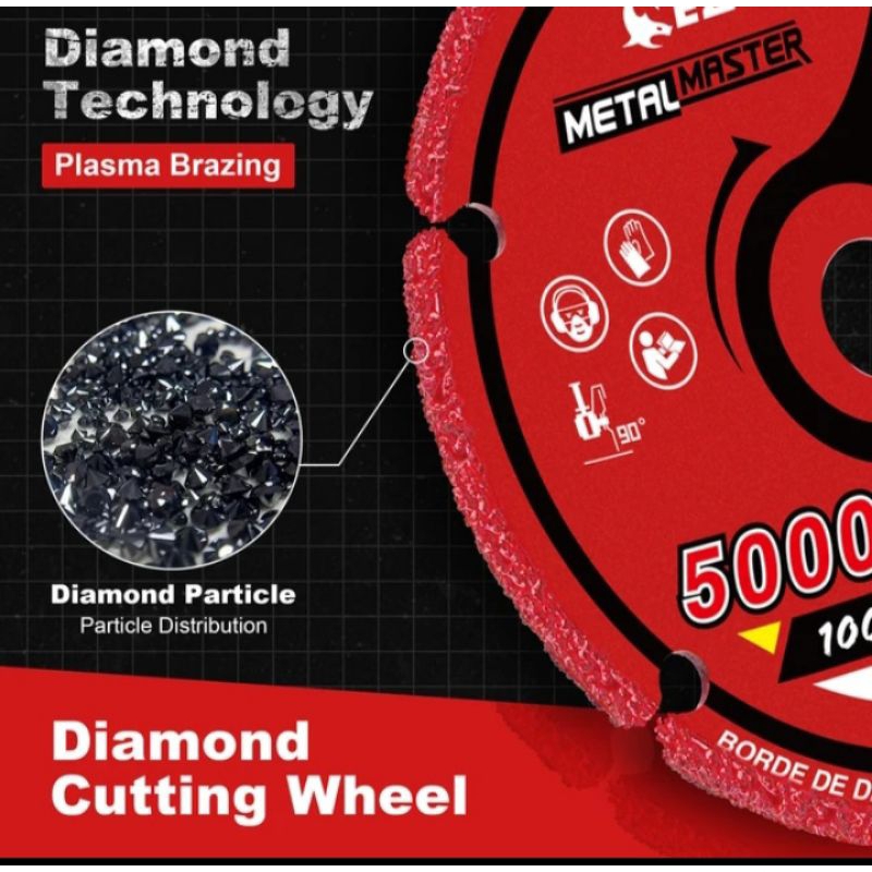 EZARC DIAMOND CUTTING WHEEL,METAL MASTER 115MM | Shopee Malaysia