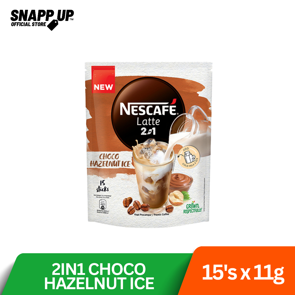 Nescafe 2in1 Salted Caramel Ice/Choco Hazelnut Ice 15's x 11g | Shopee ...