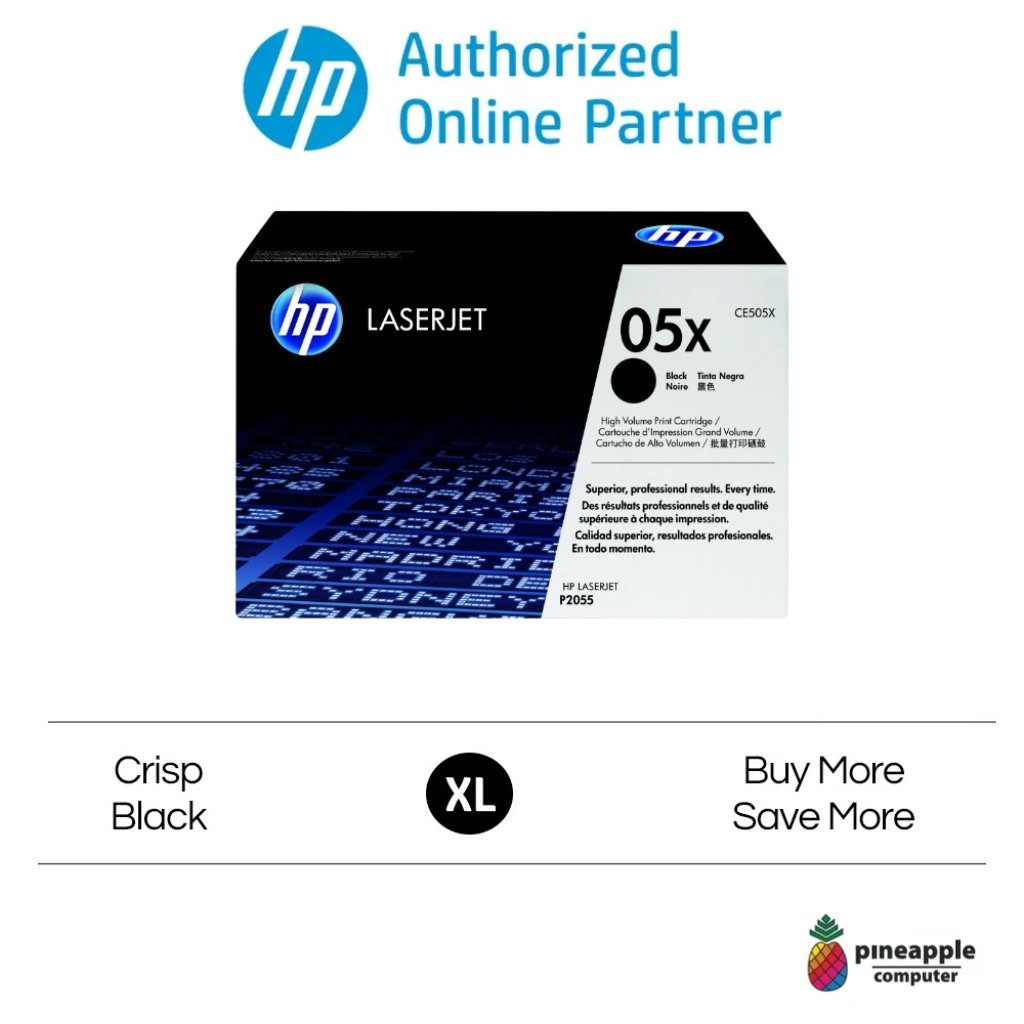 HP 05A 05X Black Original LaserJet Toner Cartridge, CE505A CE505X ...