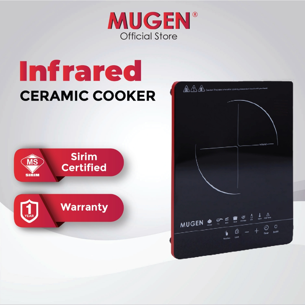 MUGEN Crystal Glass Ceramic Cooker MCC-2000 | Shopee Malaysia