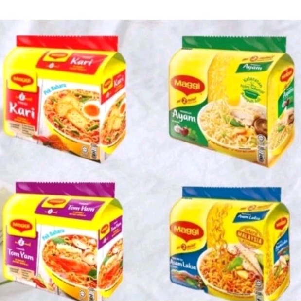 MAGGI TOMYAM | MAGGI KARI | MAGGI AYAM | MAGGI ASAM LAKSA | Shopee Malaysia