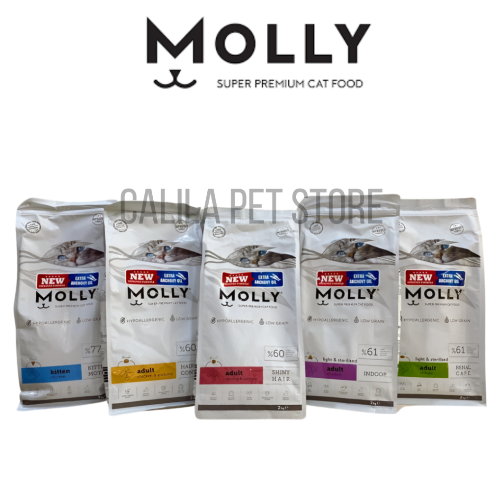 Molly Cat Dry Food/ Makanan Kering Kucing Molly 2KG | Shopee Malaysia