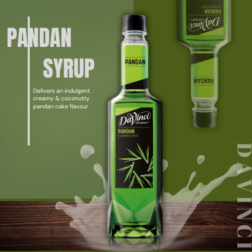 DAVINCI GOURMET PANDAN FLAVOURED SYRUP 750mL / SYRUP PUMP /READY STOCK ...
