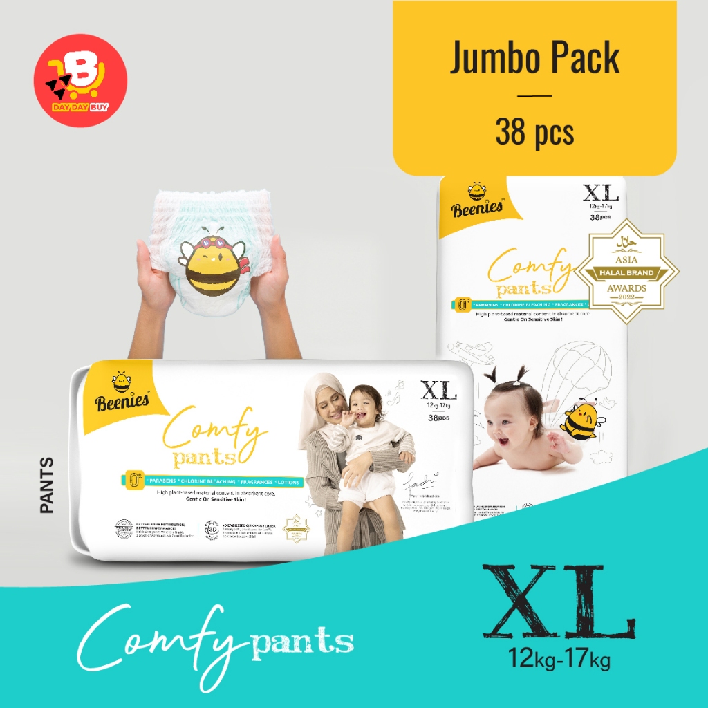 BEENIES Baby Comfy Pant (Jumbo) - XL38's (PANTS) | Shopee Malaysia