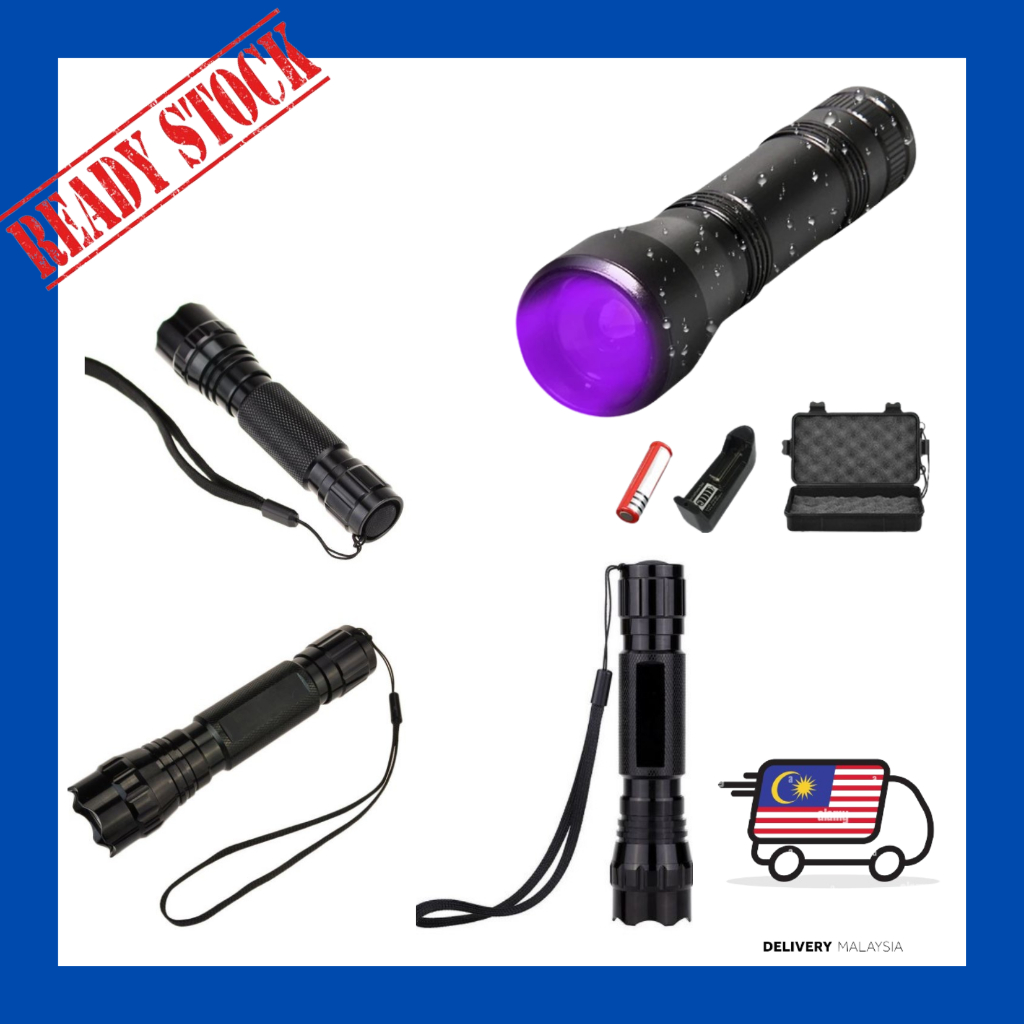 UV light purple flashlight rechargeble Ultra Violet pet poop / money ...