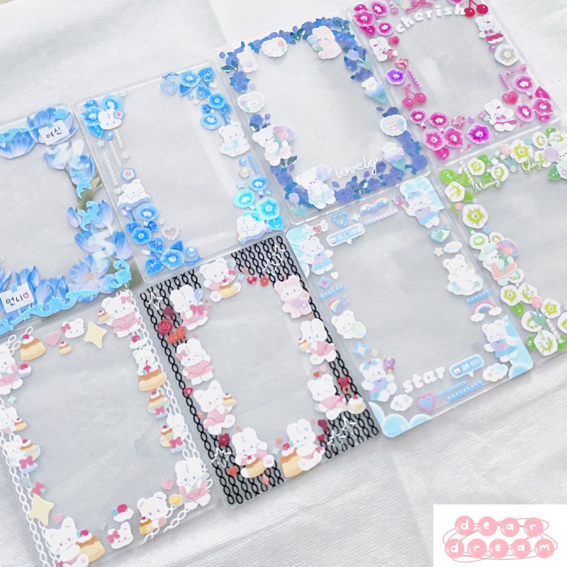 deardream_studio decorated toploader kpop idol photocard card holder ...