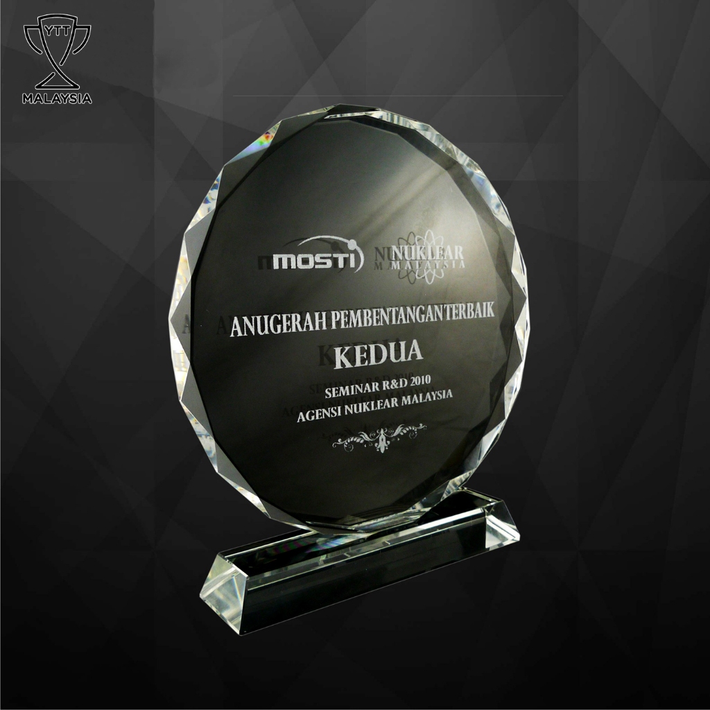 9063 Crystal Glass Star Trophy Plaque (HADIAH SUKAN DAN HADIAH ANUGERAH ...