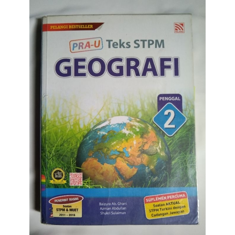 [PRELOVED] Buku Teks STPM Geografi Penggal 2 (Pelangi) | Shopee Malaysia