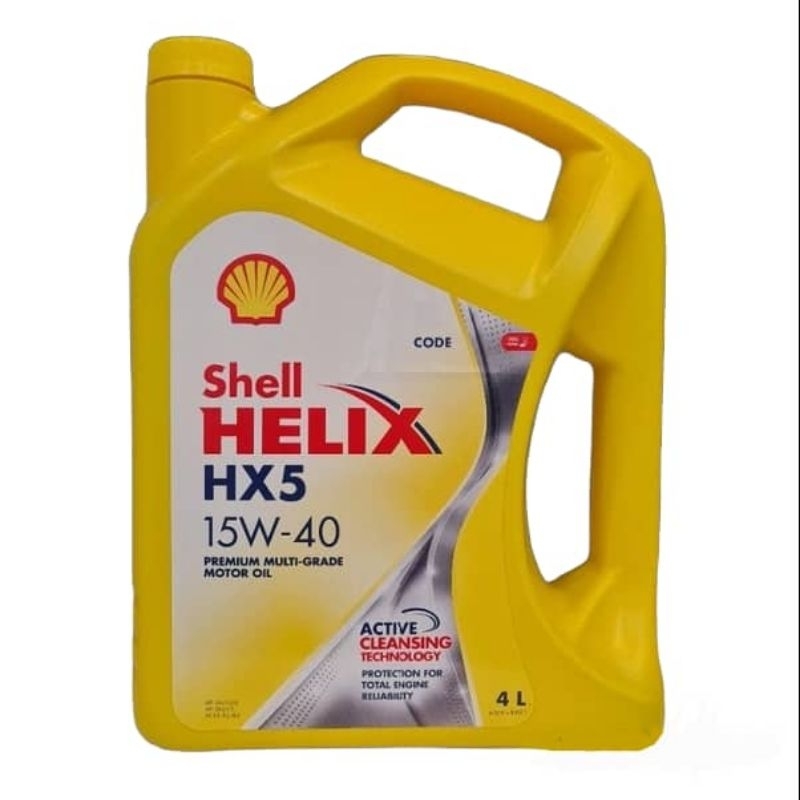 SHELL HX5 15W40 MINERAL ENGINE OIL 4L ORIGINAL THAILAND PROTON HYUNDAI ...