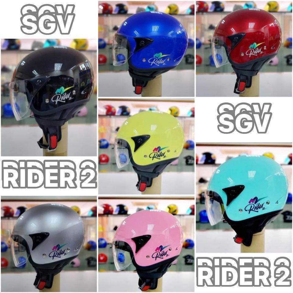 READY STOCK - HELMETS SGV RIDER 2 60CM HELMET MODEL BARU APPROVAL BY ...
