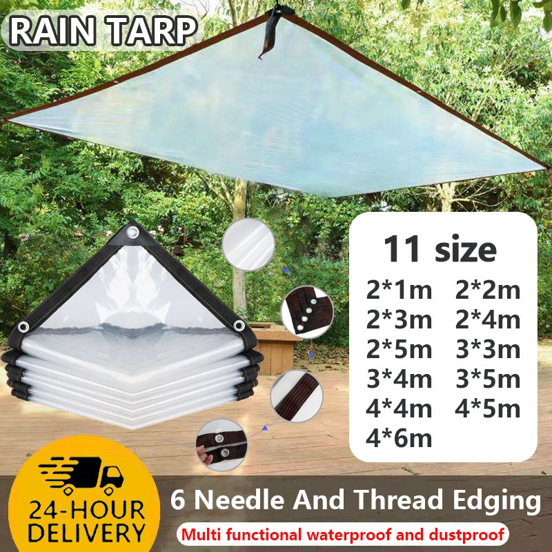 Waterproof canvas Thickened rainproof cloth Plastic PE Film Transparent ...