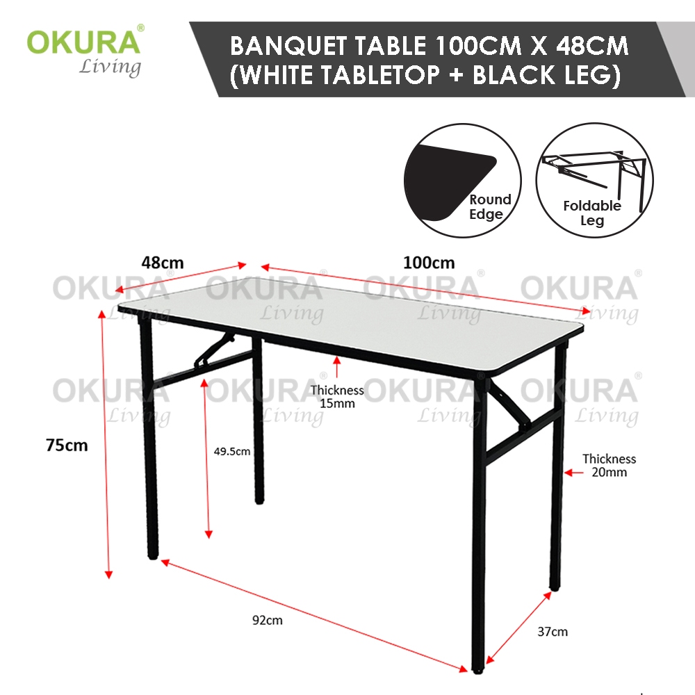 OKURA Foldable Banquet Table Event / Desk / Catering / Buffet Folding ...