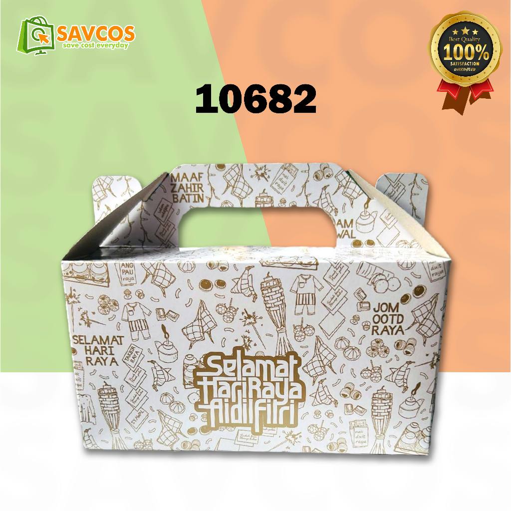 BUNDLE SALE (50PCS-100PCS) RAYABOX,DOORGIFT BOX RAYA KOTAK KUIH RAYA ...