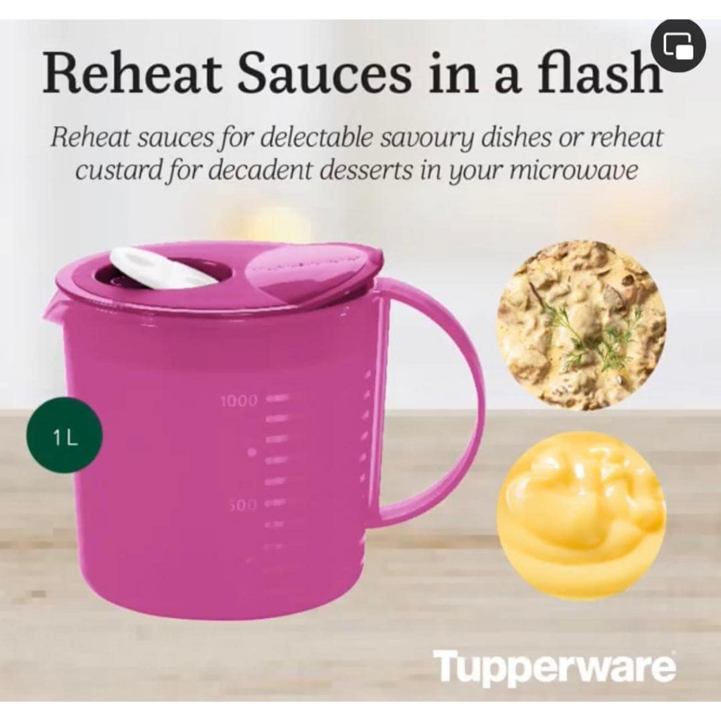 Tupperware Crystalwave Pitcher 1L is a versatile kitchenware item that ...