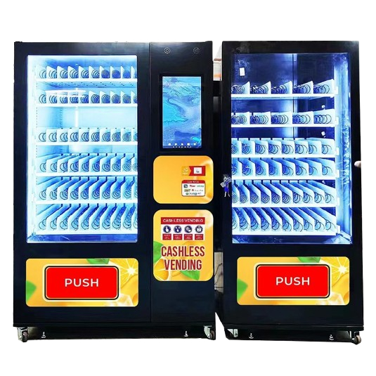 SNACK & BEVERAGE COMBO TWIN (MASTER + SLAVE) VENDING MACHINE | Shopee ...