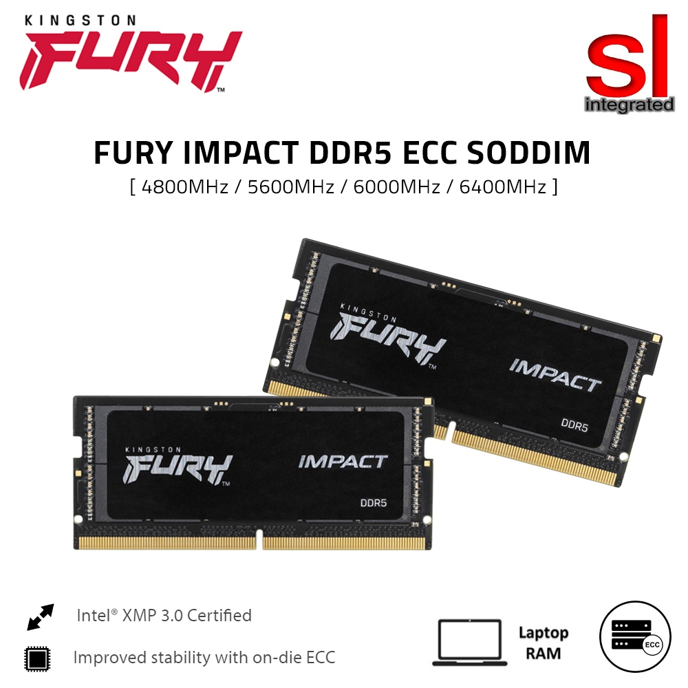Kingston FURY Impact DDR5 SODIMM Notebook Gaming Memory RAM - 4800MHz/5600mhz | Shopee Malaysia