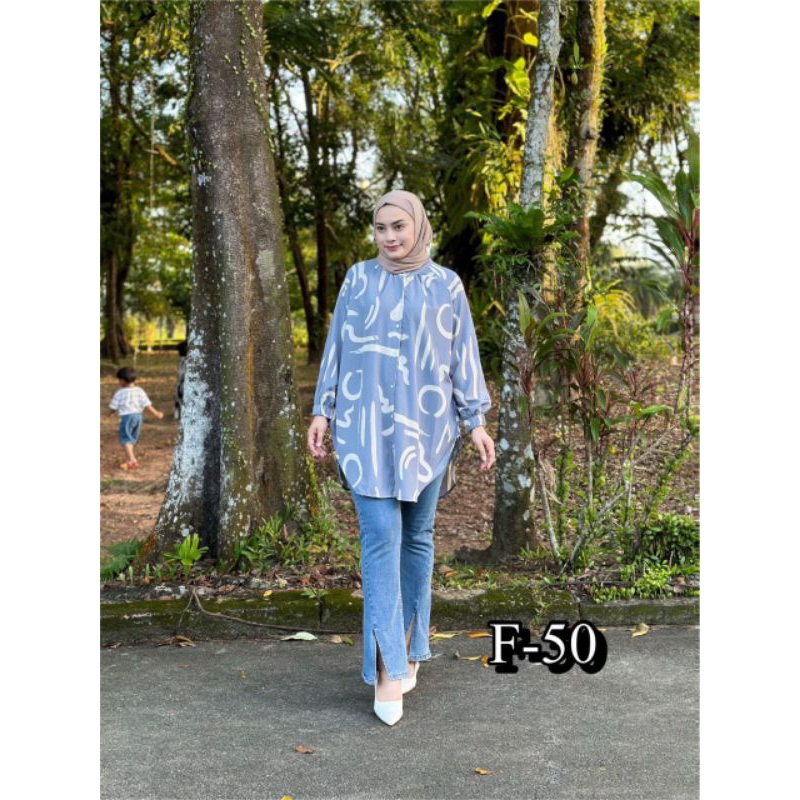 🔥 TMB 🔥 Blouse labuh saiz besar / Blouse big size / Baju saiz besar ...