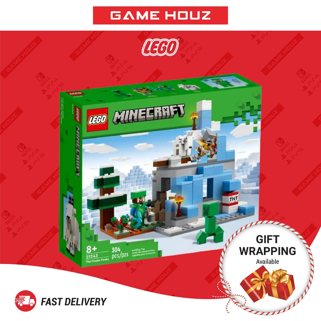 LEGO Minecraft The Frozen Peaks (LG21243) | Shopee Malaysia