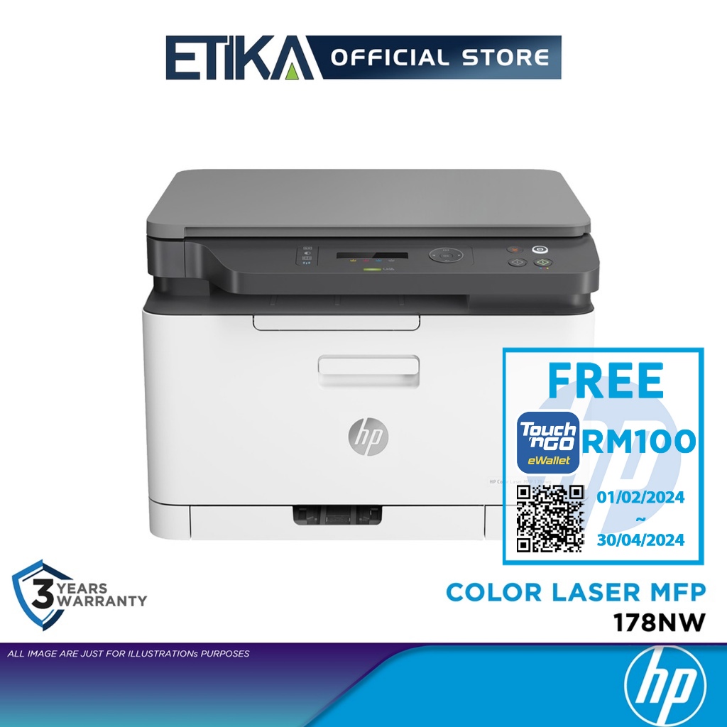 HP Color Laser MFP 178NW | A4 Multifunction Wireless Printer | Print ...