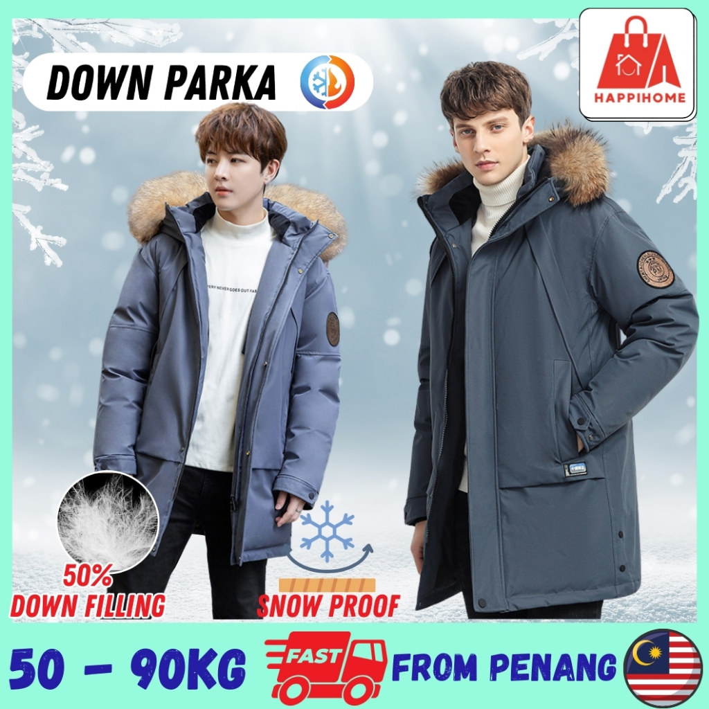Men Winter Windbreaker Winter Windproof Coat Winter Down Jacket Blue ...
