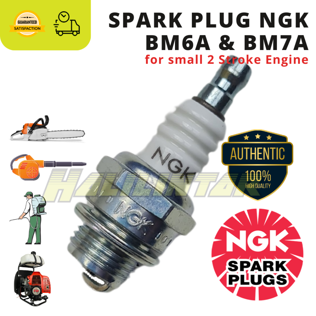 Spark Plug NGK BM6A BM7A Mesin Rumput Blower Chainsaw Brush Cutter L7T | Shopee Malaysia