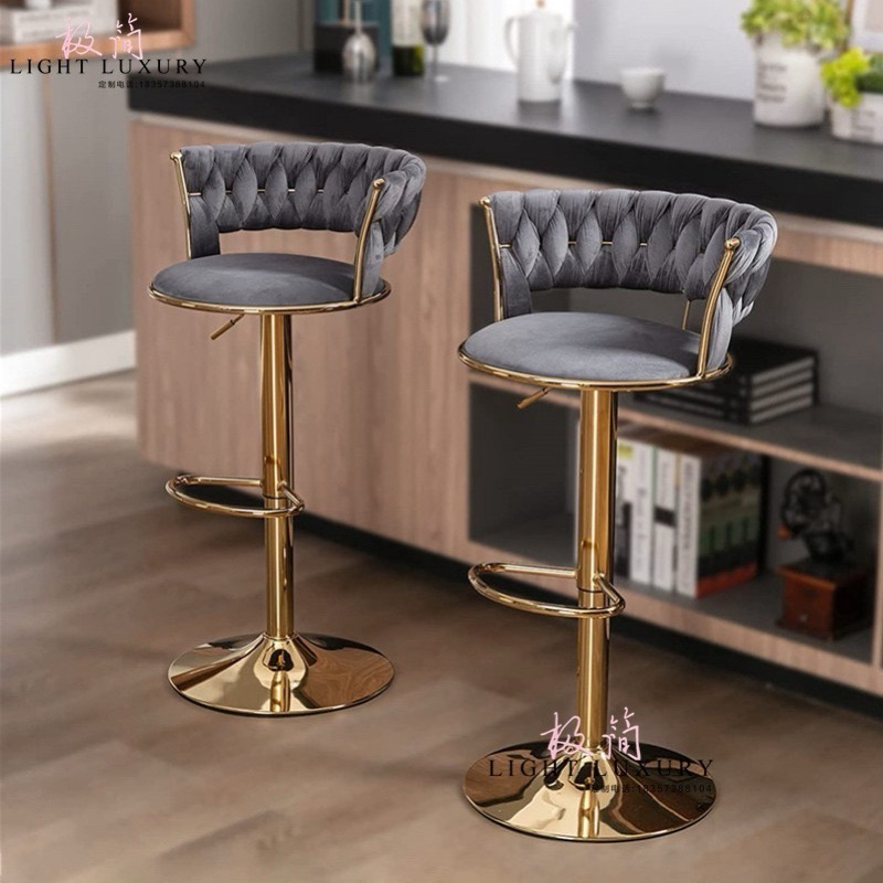 Nordic fashion light luxury swivel lifting bar chair that can lift ...