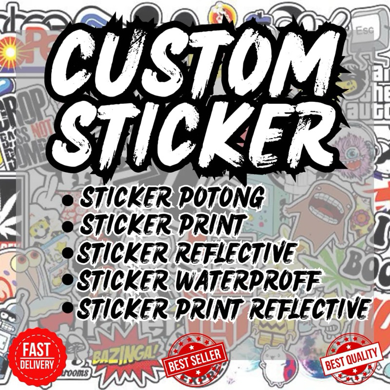 [TOP] RM1.00 Custom Sticker Print atau Sticker Potong #stiker prin # ...