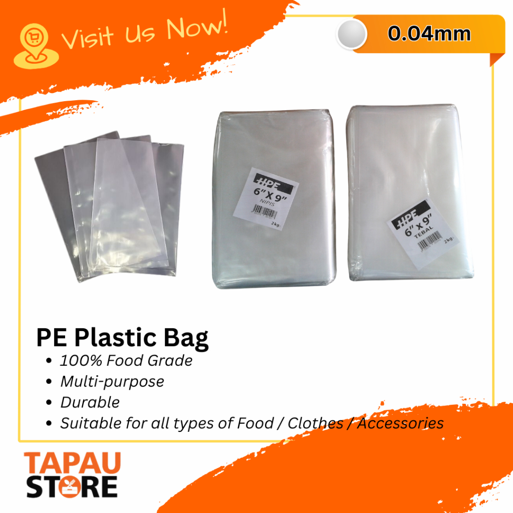 (2KG) LDPE Clear Plastic Bag 0.04mm | Shopee Malaysia