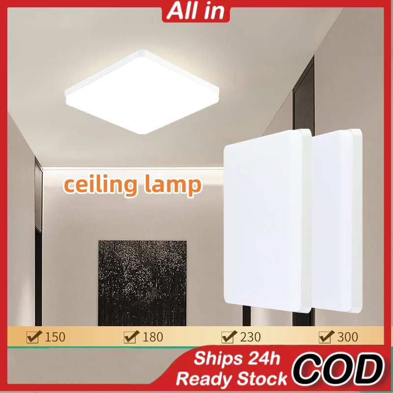 48W LED Ceiling Light Modern Ultra Thin Ceiling Lamp Square Lampu ...