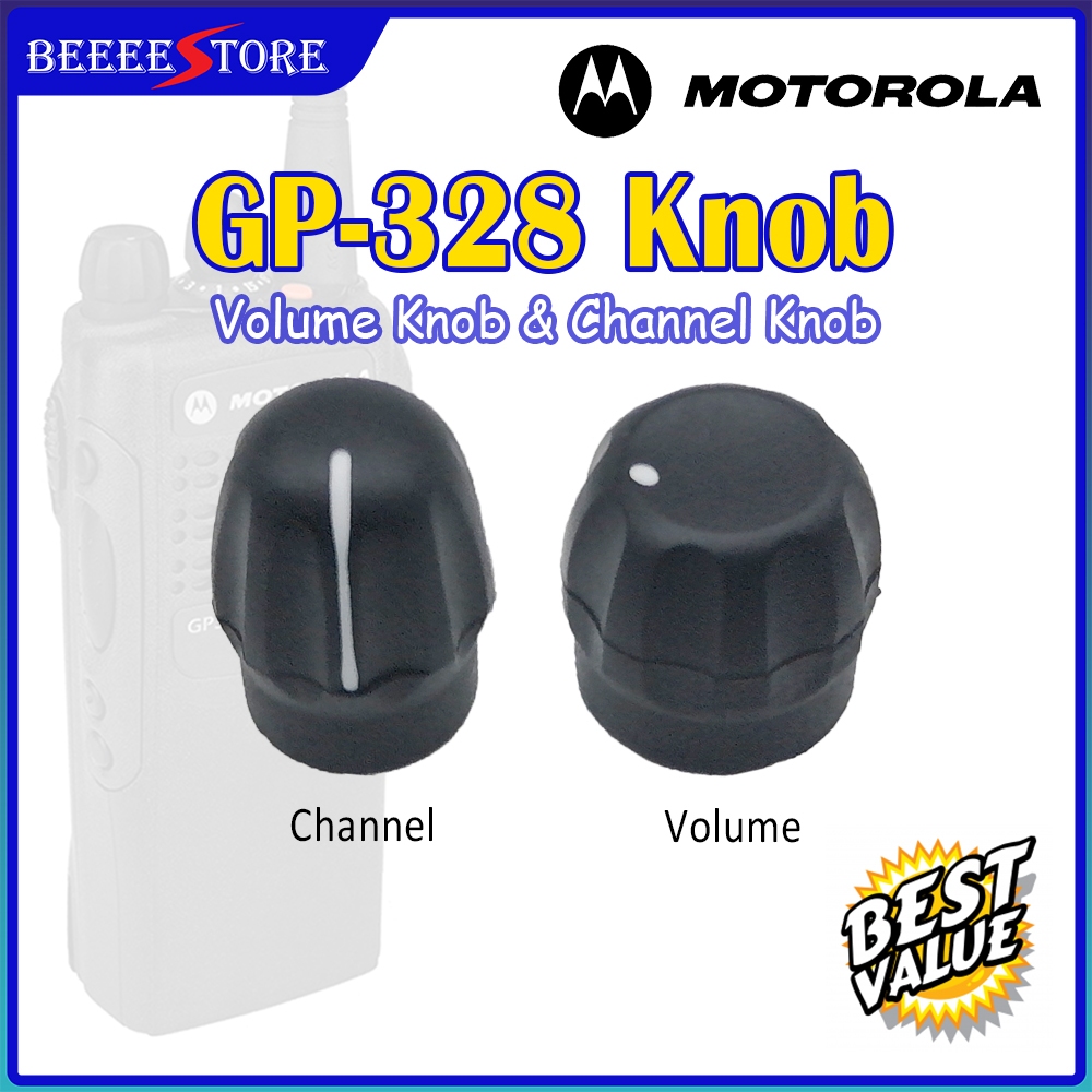 Motorola GP328 GP3188 GP3688 Volume Knob & Channel Knob Replacement ...