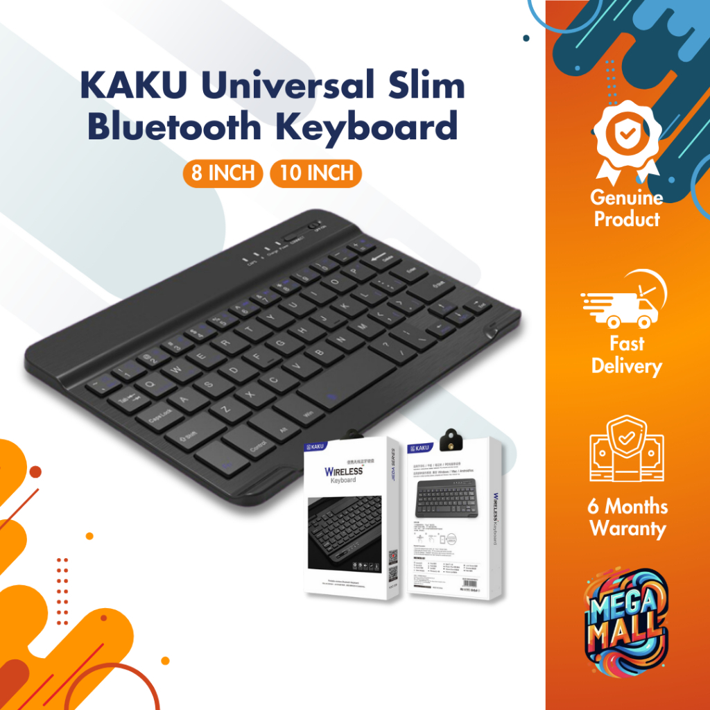 Universal Slim Bluetooth Keyboard Wireless Key Board for Windows ...