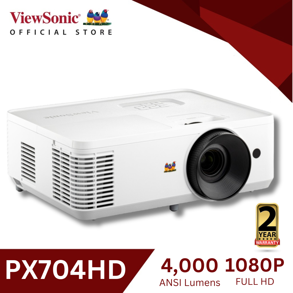 Viewsonic PX704HD 4,000 ANSI Lumens FHD (1920x1080p) Home & Business ...